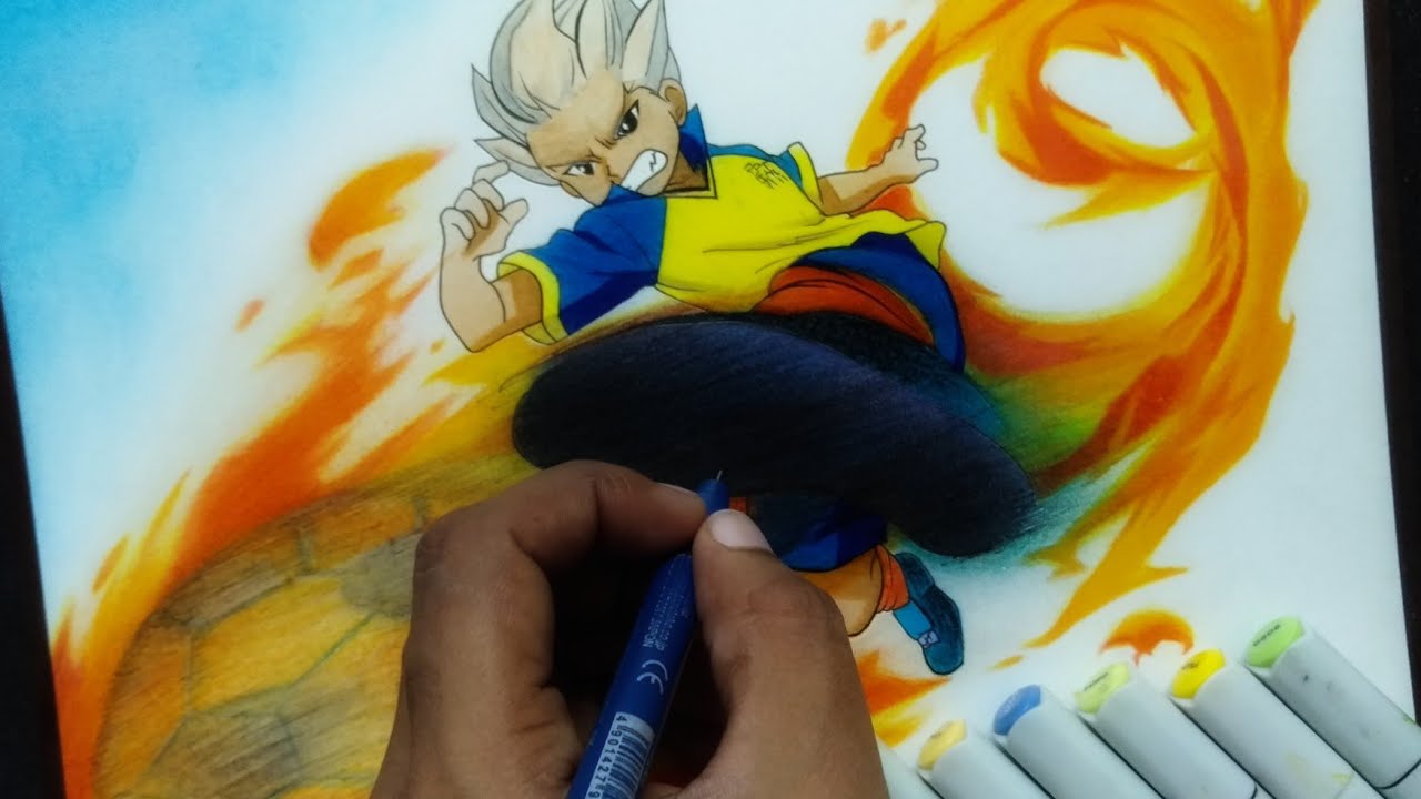 inazuma eleven drawing | how to draw axel blaze | drawing goenji ...