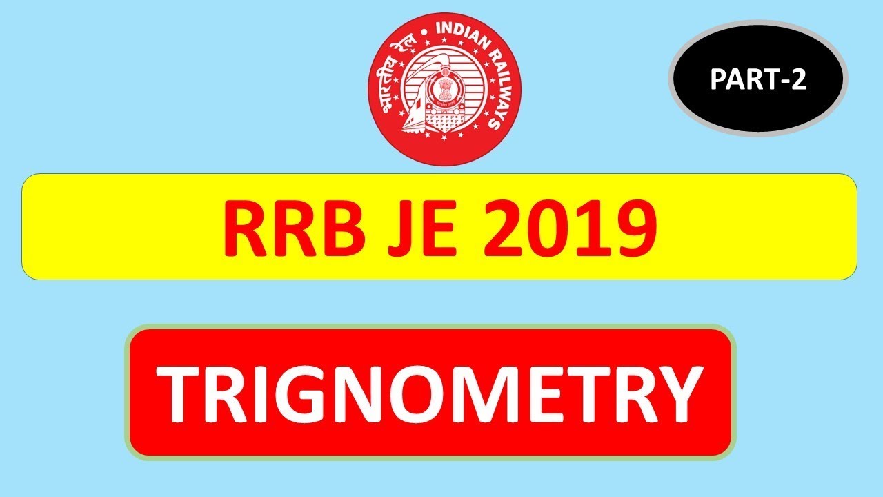 Rrb Je Trignometry Part 2 20 Questions Youtube