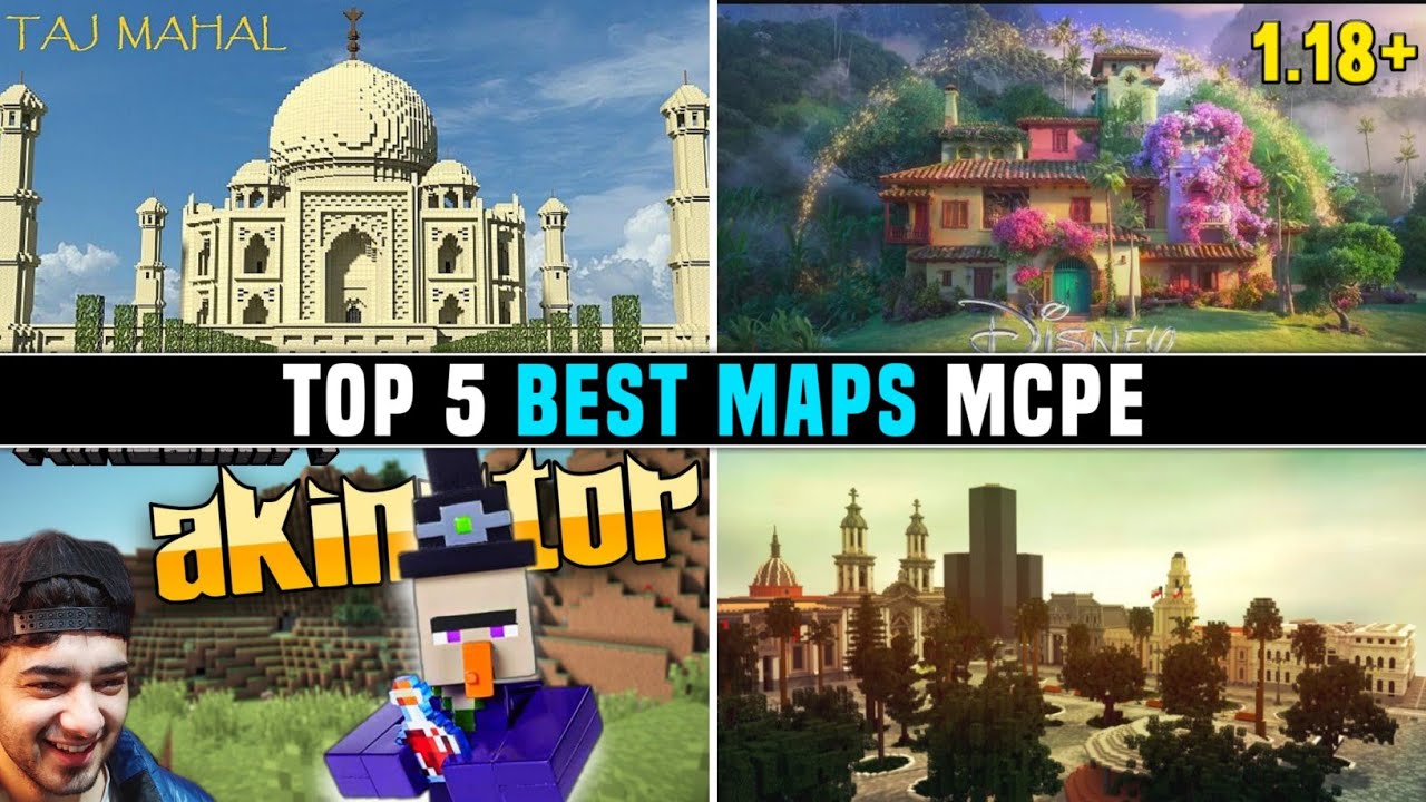 Top 5 Best Maps For Minecraft PE || Maps For Minecraft PE || MCPE Map 1 ...