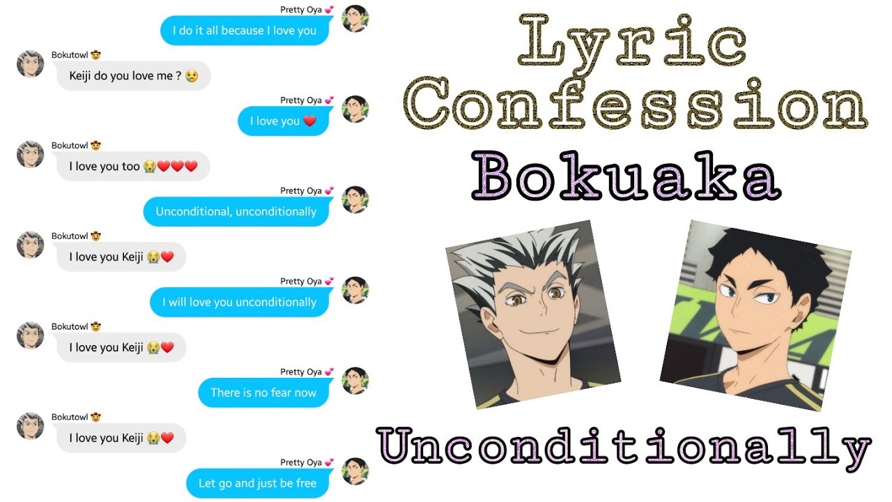 S2 Ep 07 : Lyric Confession - Unconditionally Bokuaka 💅🏻 Haikyuu Texts ...
