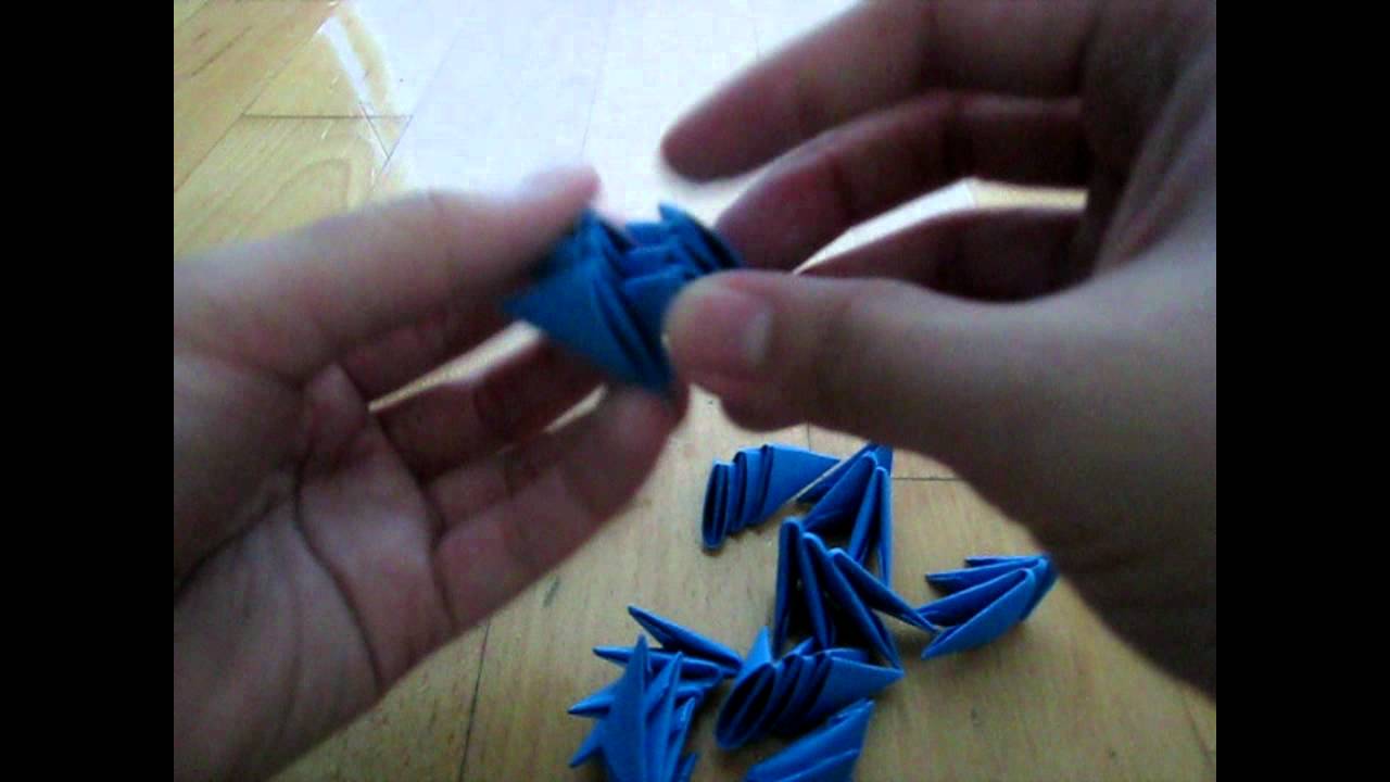 How to: 3D Origami Stitch Tutorial [Part 4] - YouTube