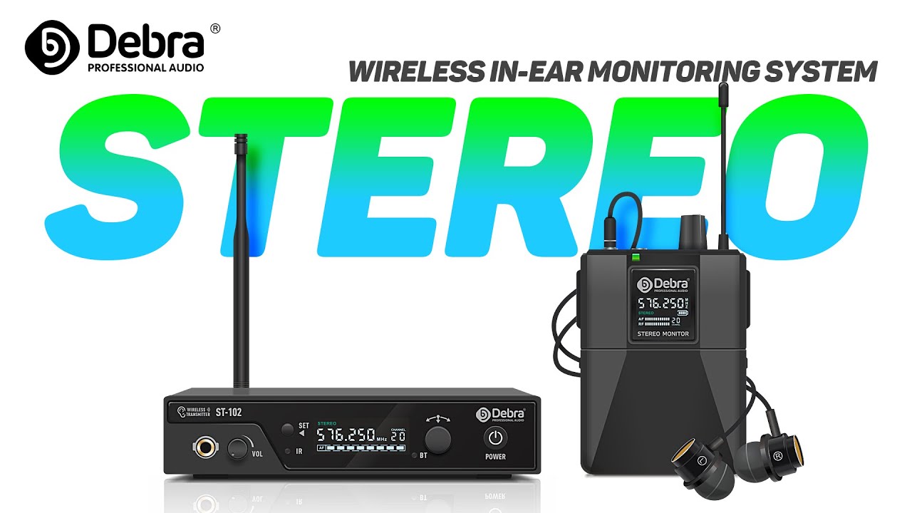 【Stereo】ST-102 Professional Wireless In-Ear Monitoring System！For stage ...