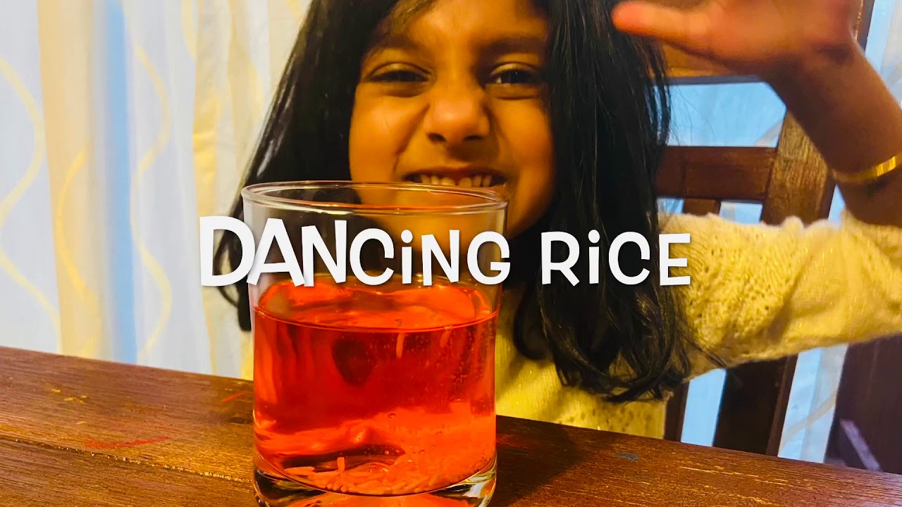 Dancing Rice: DIY experiment for kids by Isabelle - YouTube