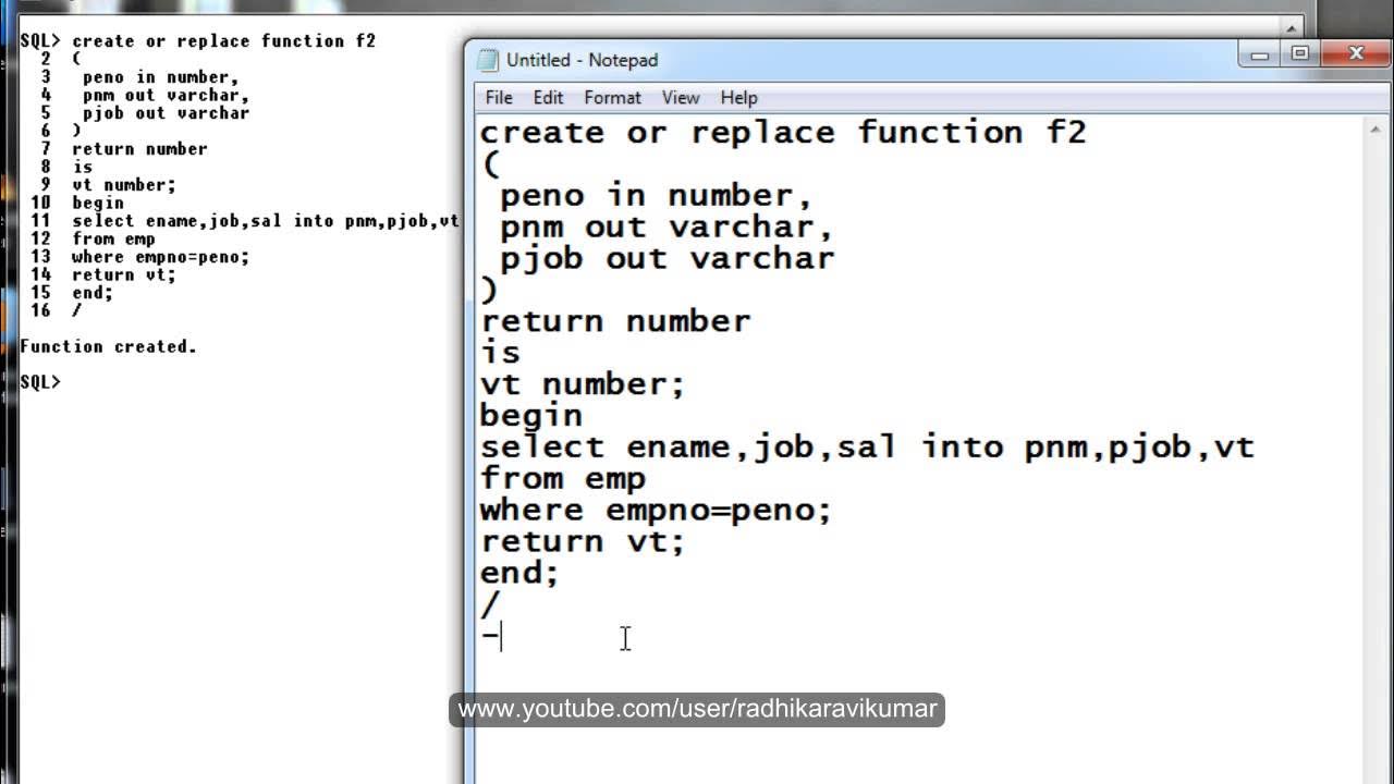 PLSQL: Functions Part-3 - YouTube