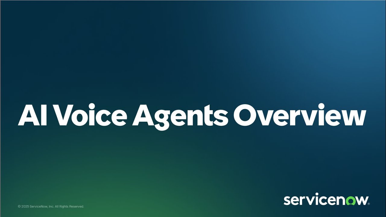 02 ServiceNow AI Voice - YouTube