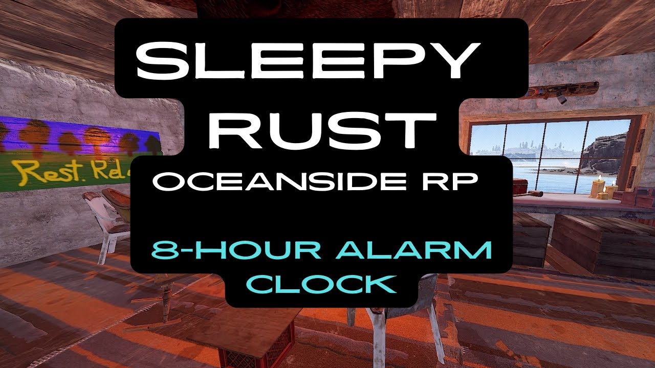 Sleepy Rust - Peaceful, Oceanside Base 8-Hour Alarm Clock - YouTube