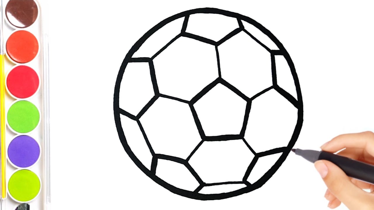 Football ⚽ Drawing, Painting, Coloring 🎨🖌 for Kids and Toddlers with ...
