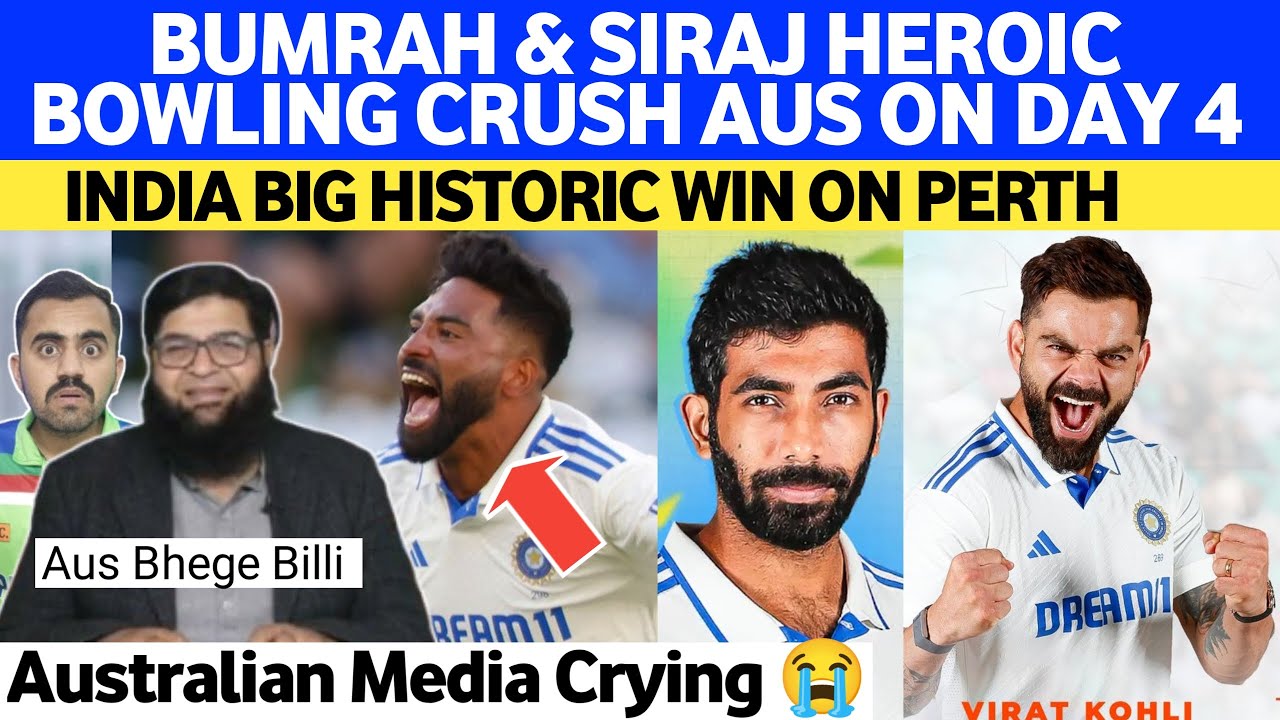 Bumrah, Siraj & Sundar CRUSH Australia With Shameful Loss | Australian ...