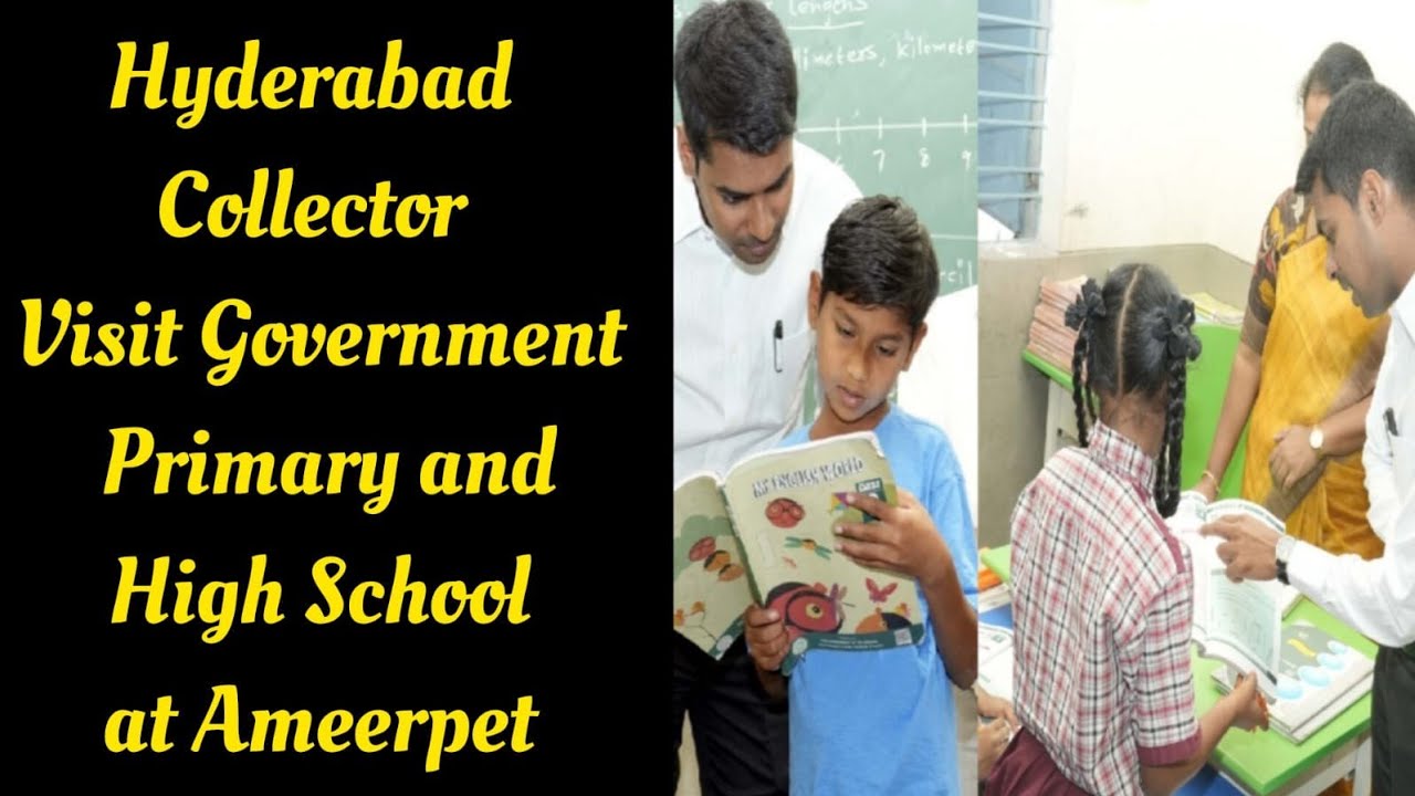 Hyderabad Collector Visit Government Primary And High School at ...