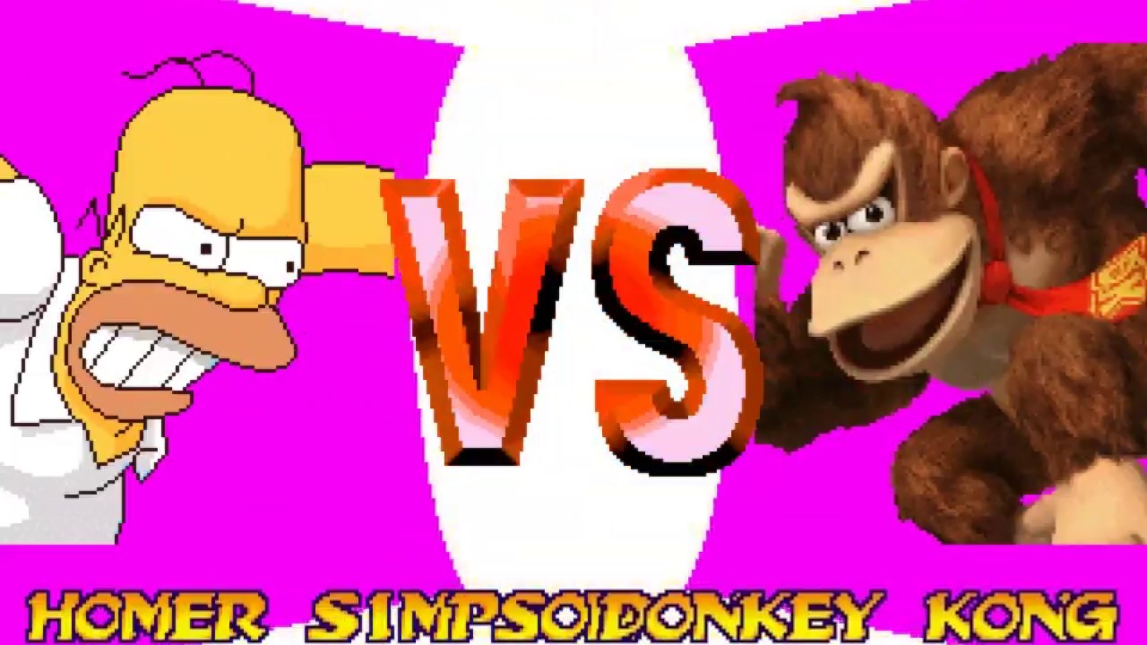 AB Mugen Request #887: Homer Simpson vs Donkey Kong - YouTube