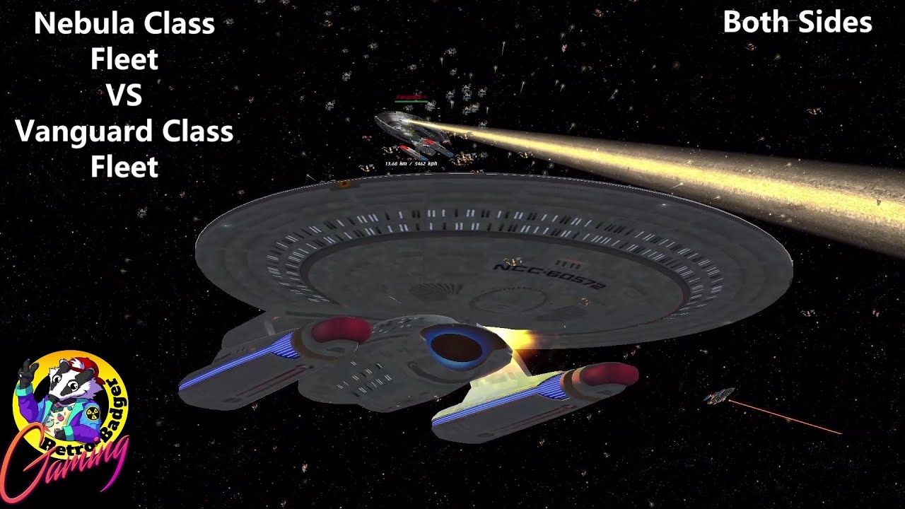 Nebula Class Fleet VS Vanguard Fleet | BOTH SIDES | Star Trek Ship ...