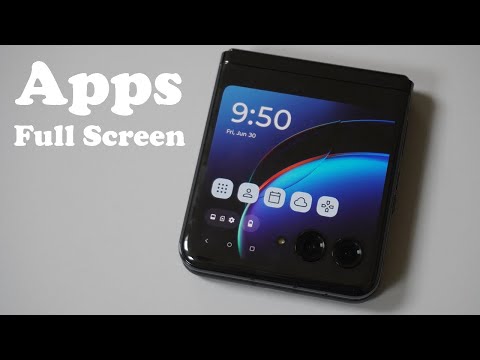 Motorola Razr Plus / 40 Ultra - How to Make Apps Full Screen