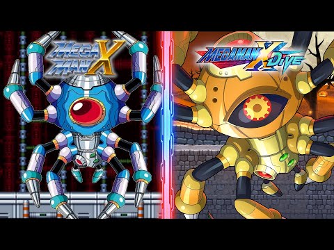Bospider Boss Comparison - Mega Man X DiVE