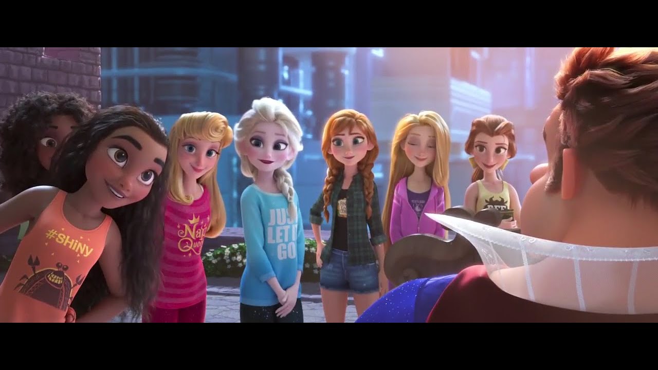 Disney Princesses save Ralph - Ralph Break The Internet - YouTube
