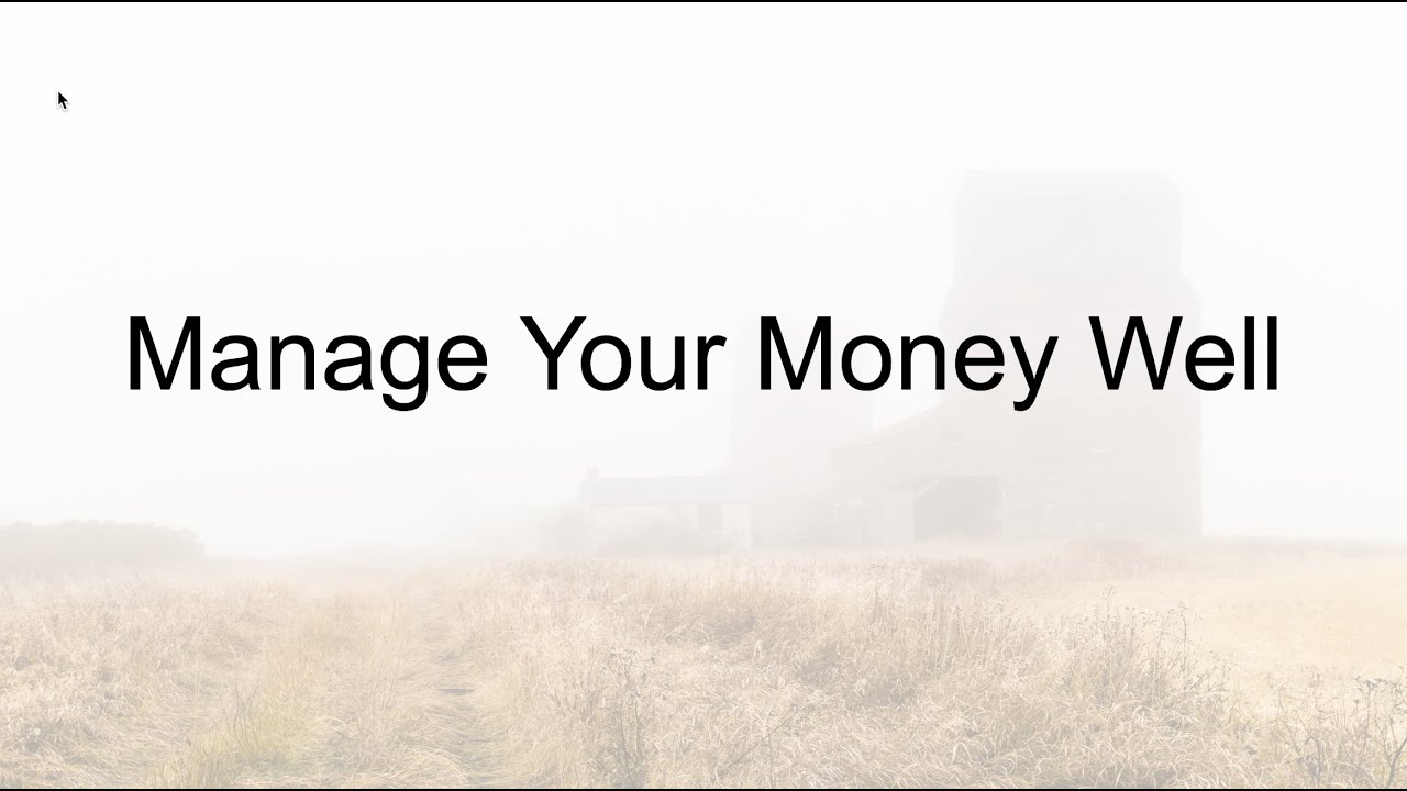 Men's Meeting: Manage Your Money Well - YouTube