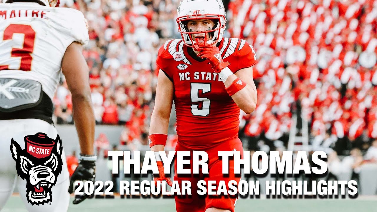 Thayer Thomas 2022 Regular Season Highlights | NC State WR - YouTube