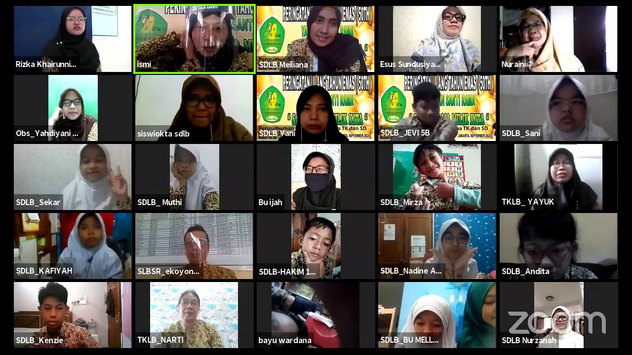 Pengumuman pemenangan lomba HUT Yayasan Santi Rama ke - 50 jenjang PAUD ...