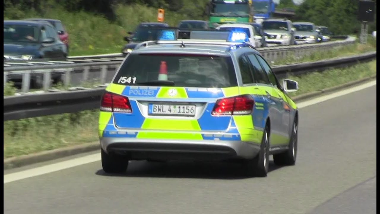 Funkstreifenwagen Autobahnpolizei Böblingen - YouTube