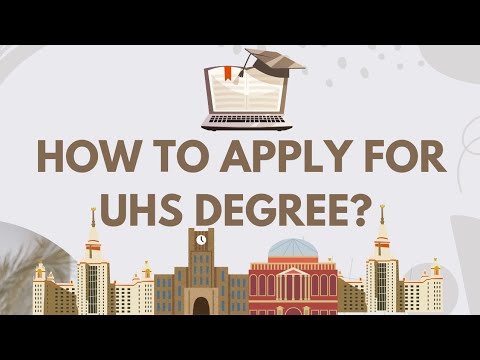 How to apply for UHS degree ? UHS Degree cell l University of health ...