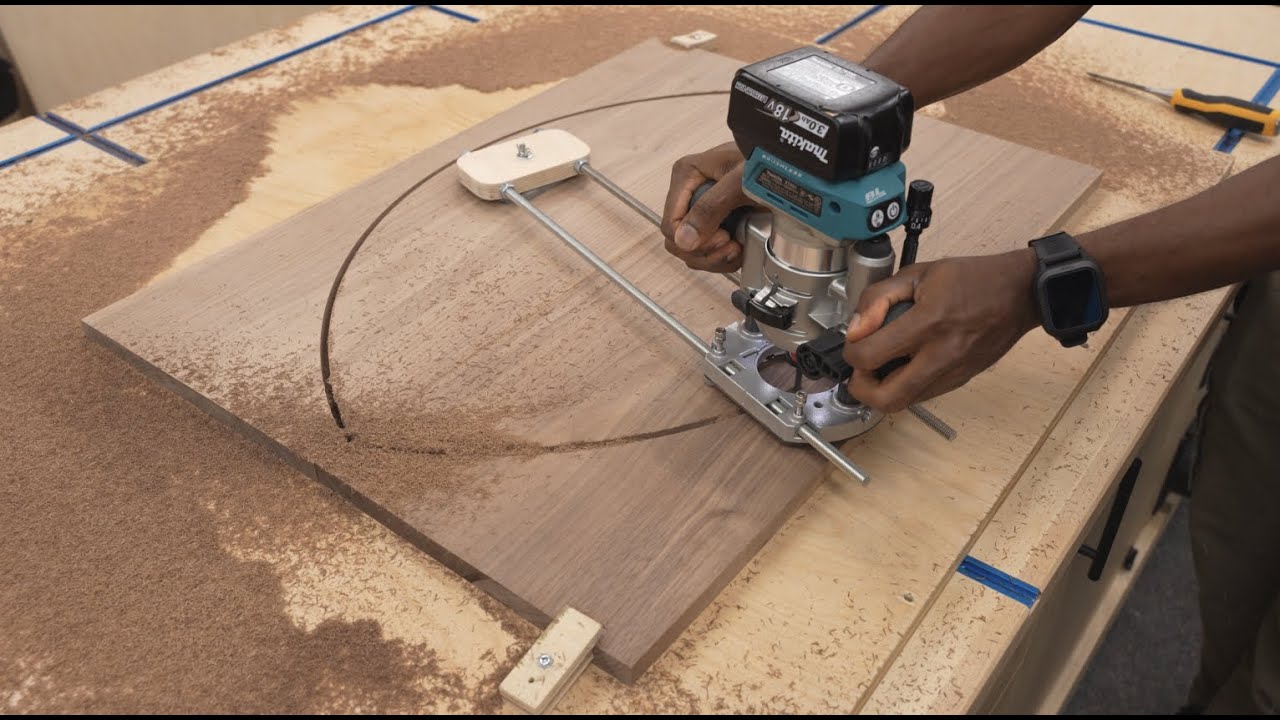 How to Cut Perfect Circles with a Router – Easy DIY Jig - YouTube