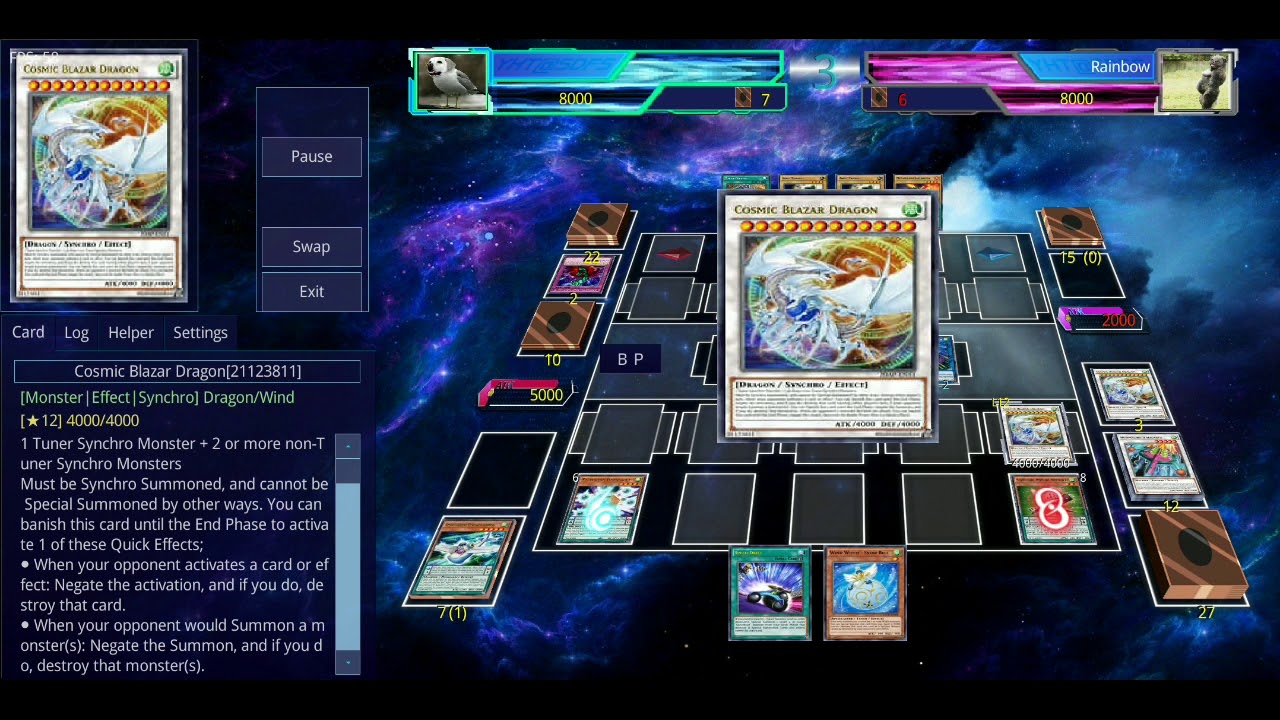[YGOPRO] speedroid Cosmic Blazar Dragon synchro pendulum MR5 - YouTube