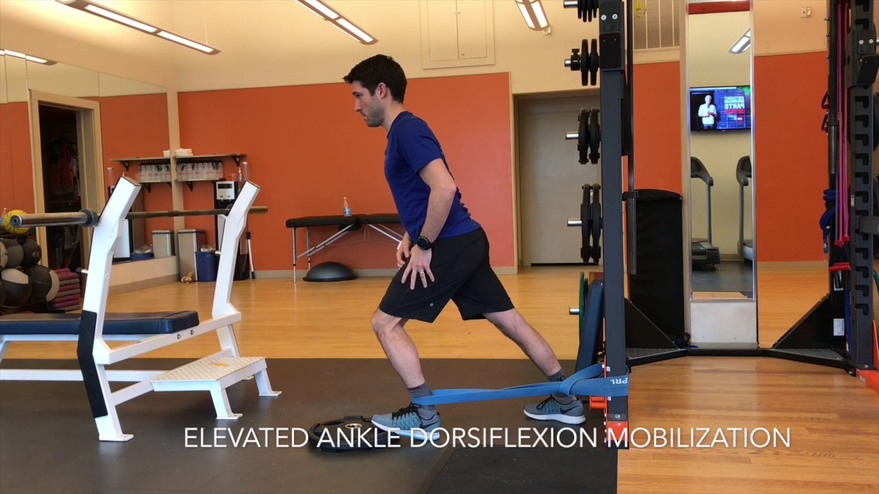 Powerband Ankle Dorsiflexion Mobilization - YouTube