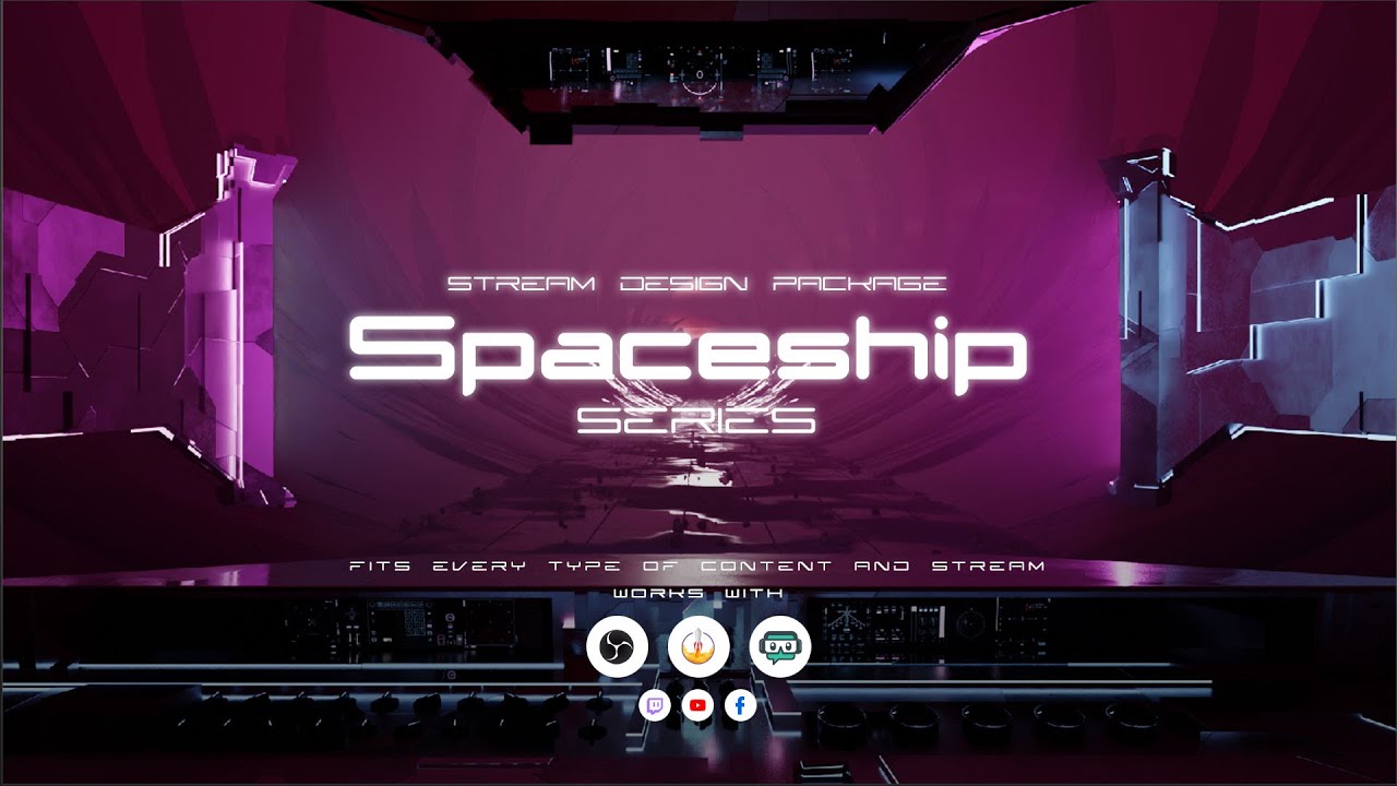 OWN3D.TV - Animated Spaceship Overlay Package [Twitch/Youtube/Facebook ...