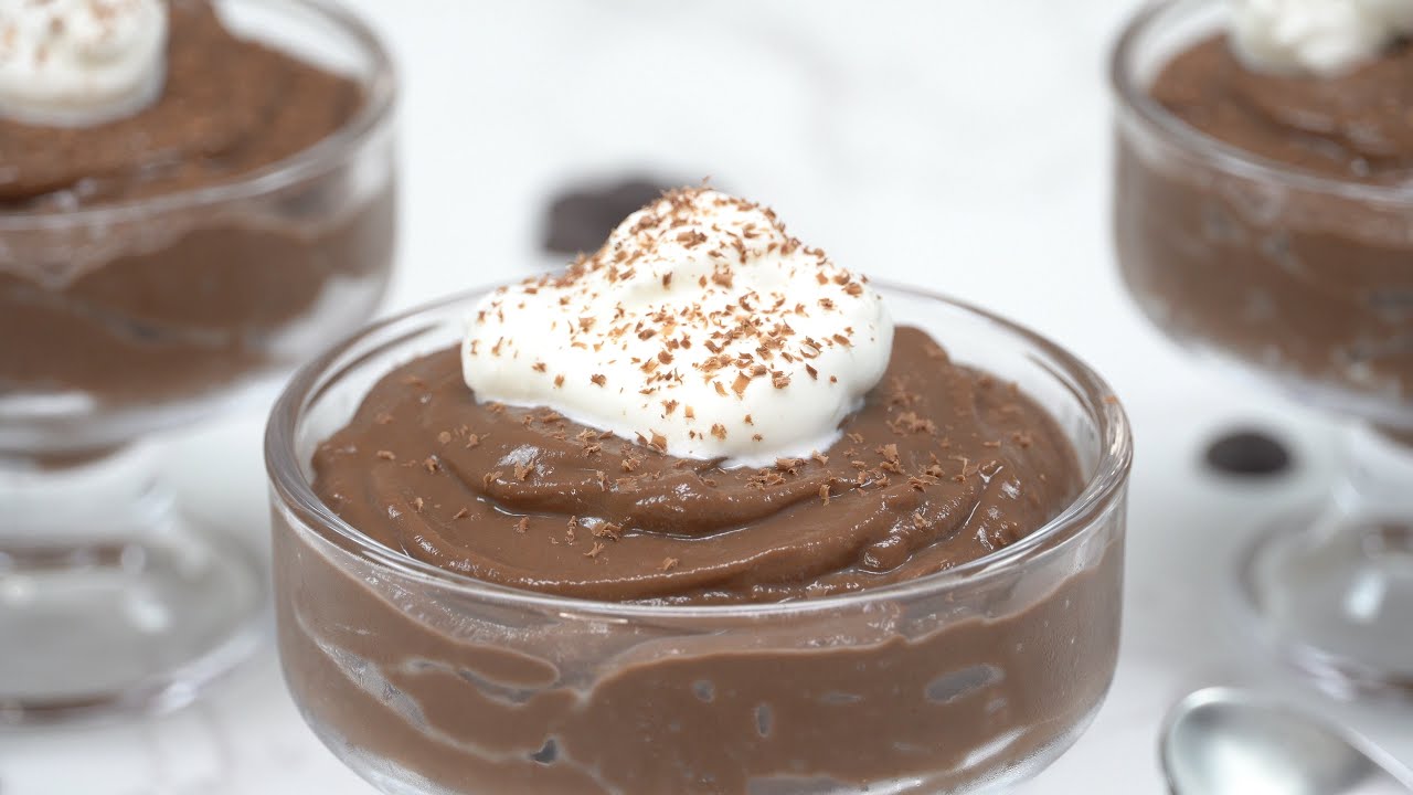 Easy & the BEST Homemade Chocolate Pudding is creamy, smooth and subtly ...