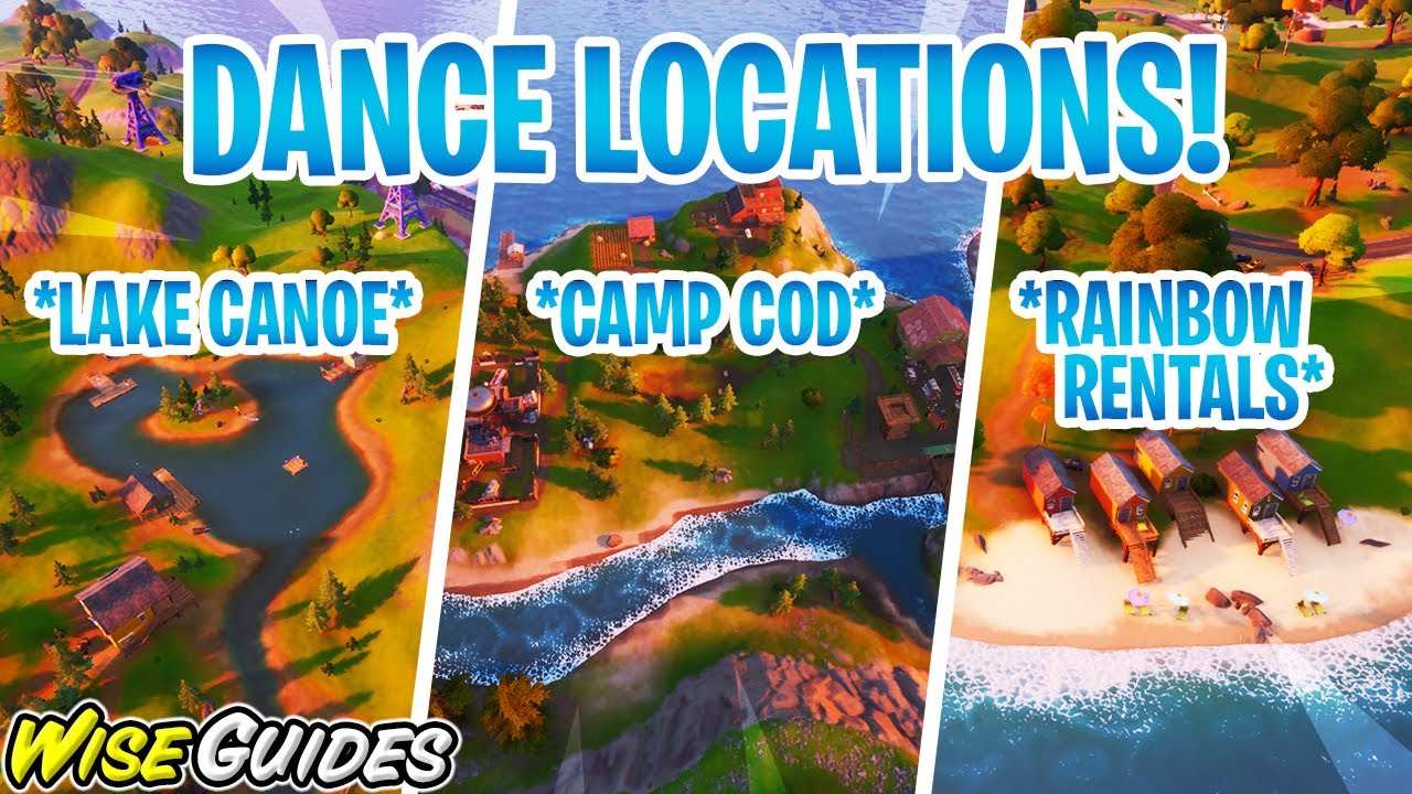 Dance at Lake Canoe, Camp Cod, and Rainbow Rentals - Fortnite Week 6 ...