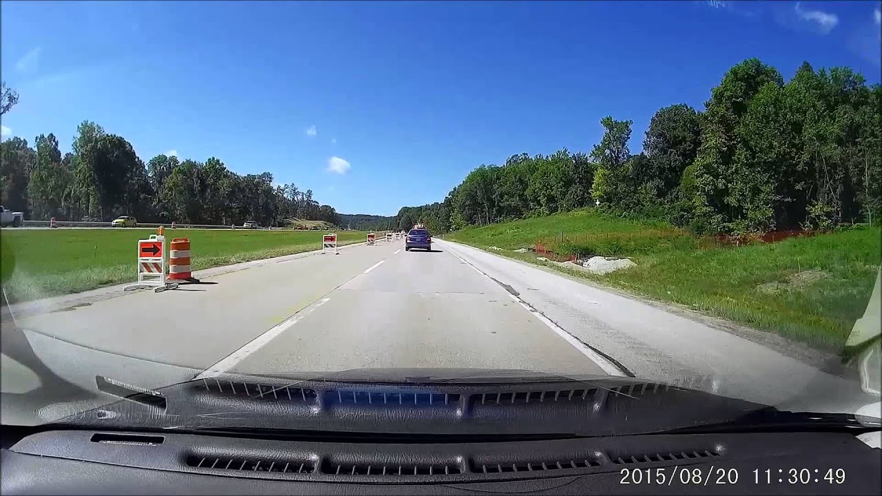 Indiana I-69 Highway 37 Section 5 South-bound 8/20/2015 - YouTube