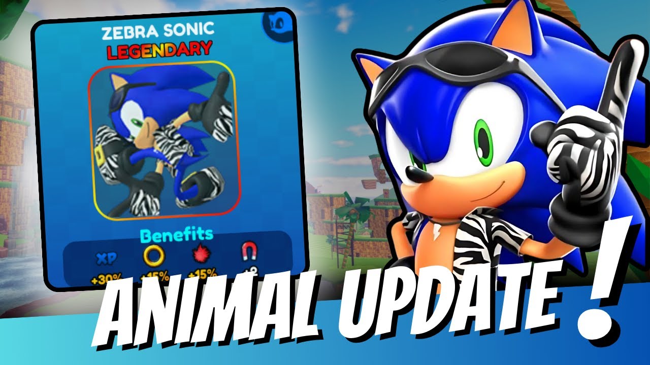 🦓 ZEBRA SONIC + Daily Rewards In Sonic Speed Simulator - YouTube