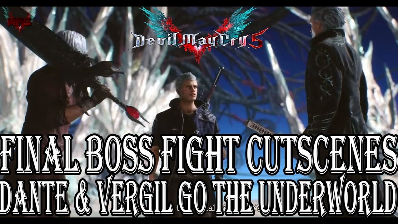 DEVIL MAY CRY 5 - FINAL FIGHT BOSS CUTSCENES - YouTube
