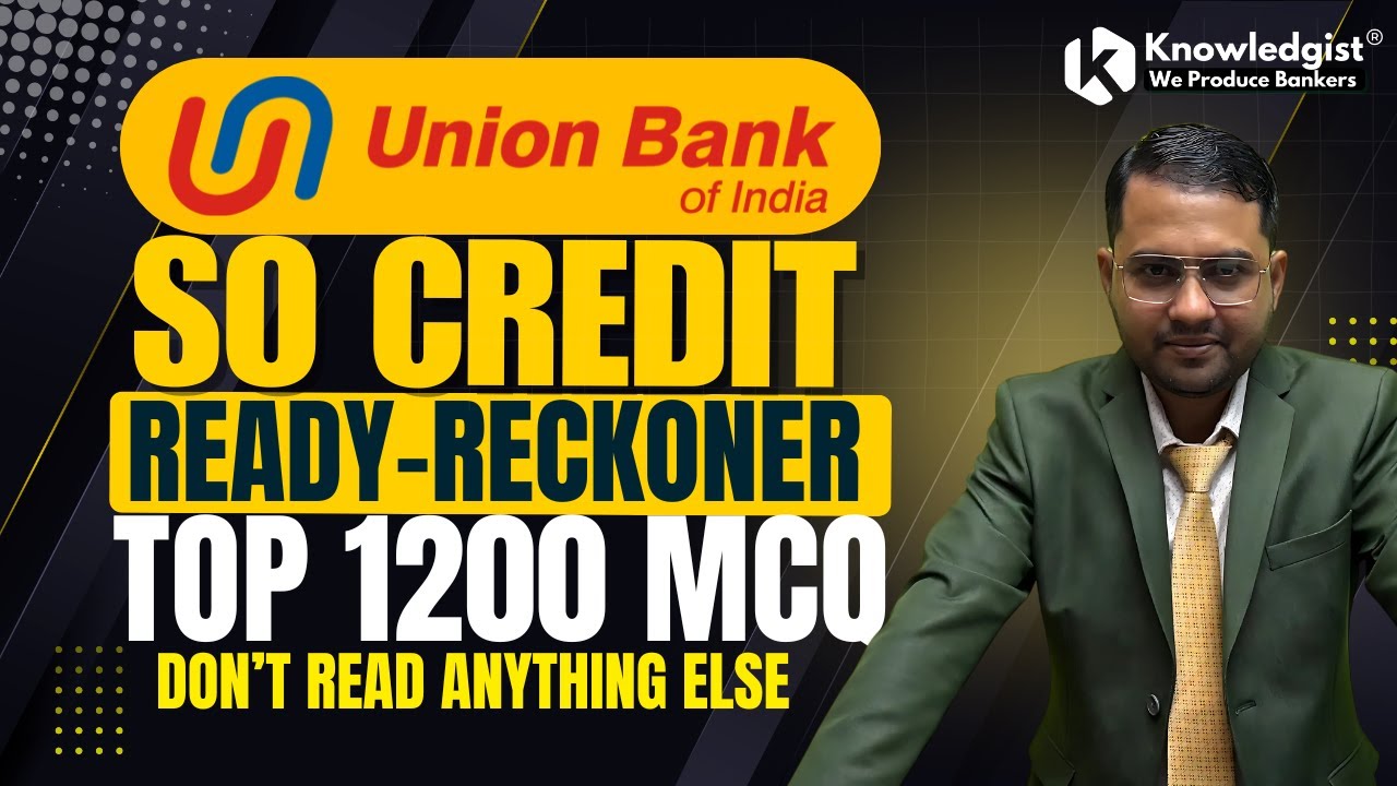 Union Bank of India Recruitment 2025 | Ready Reckoner For UBI Credit ...