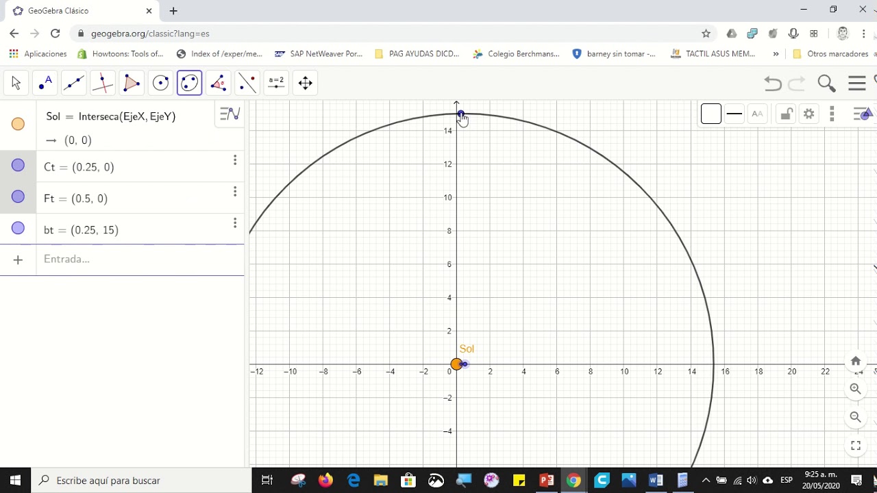 Explicación1 proyecto sistema solar geogebra - YouTube