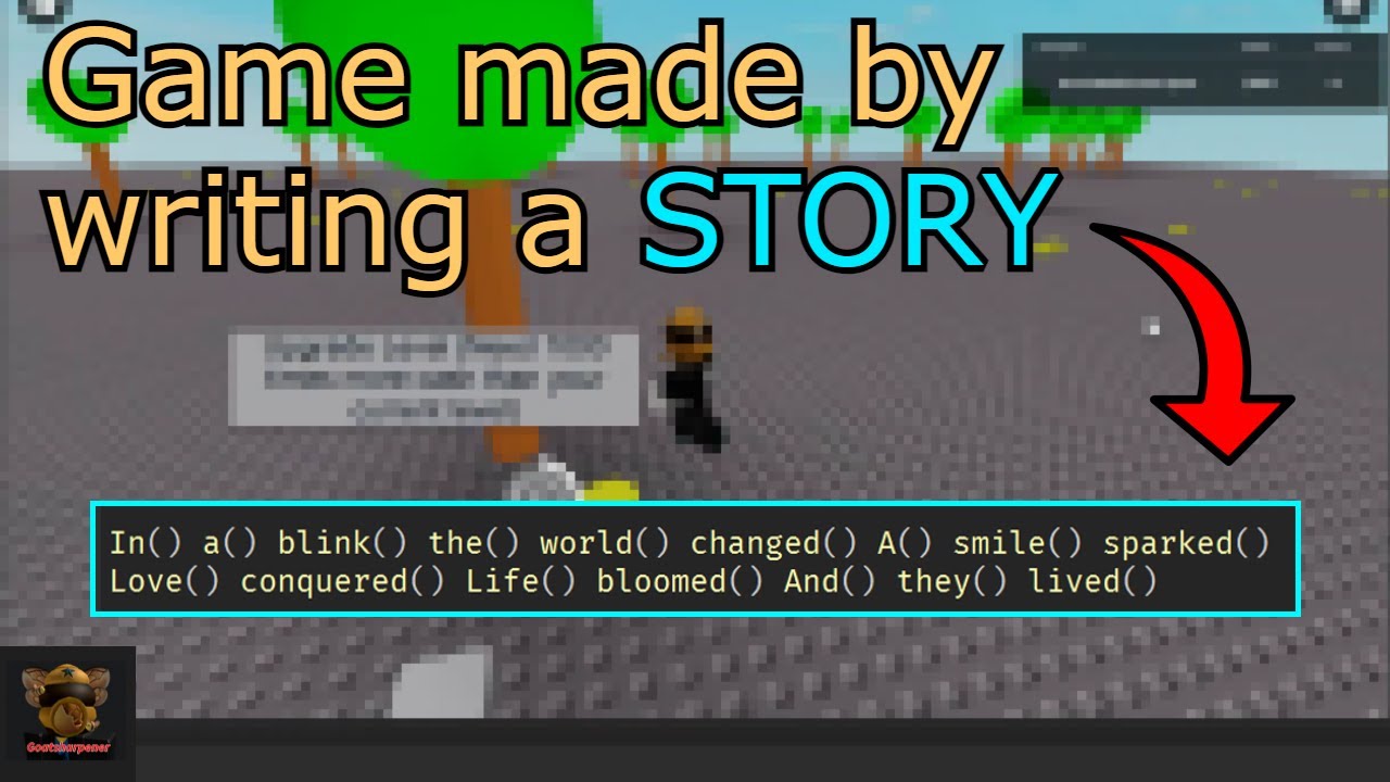 I Made a Roblox Game by Writing a STORY... - YouTube