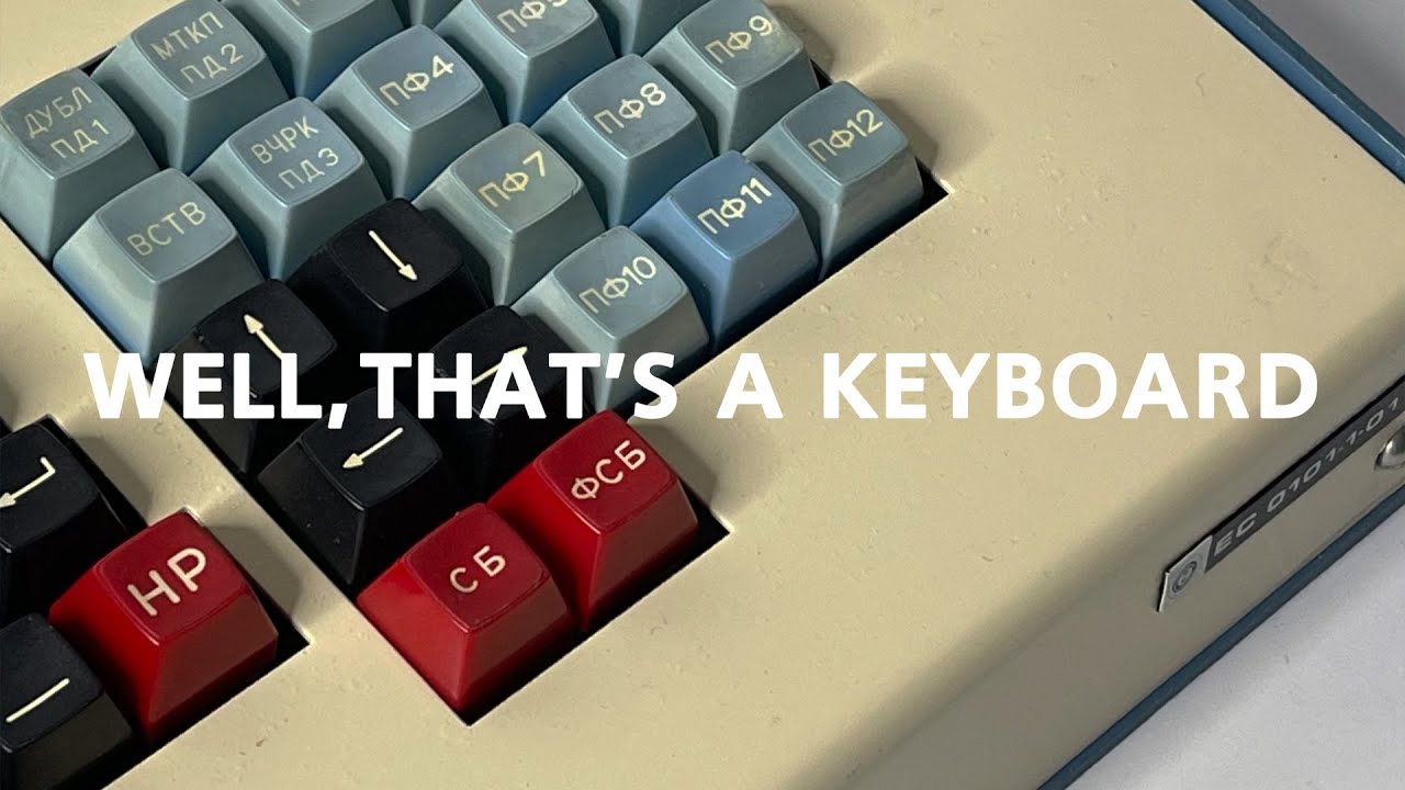 5KG HEAVY TESLA keyboard for a Soviet computer terminal - YouTube