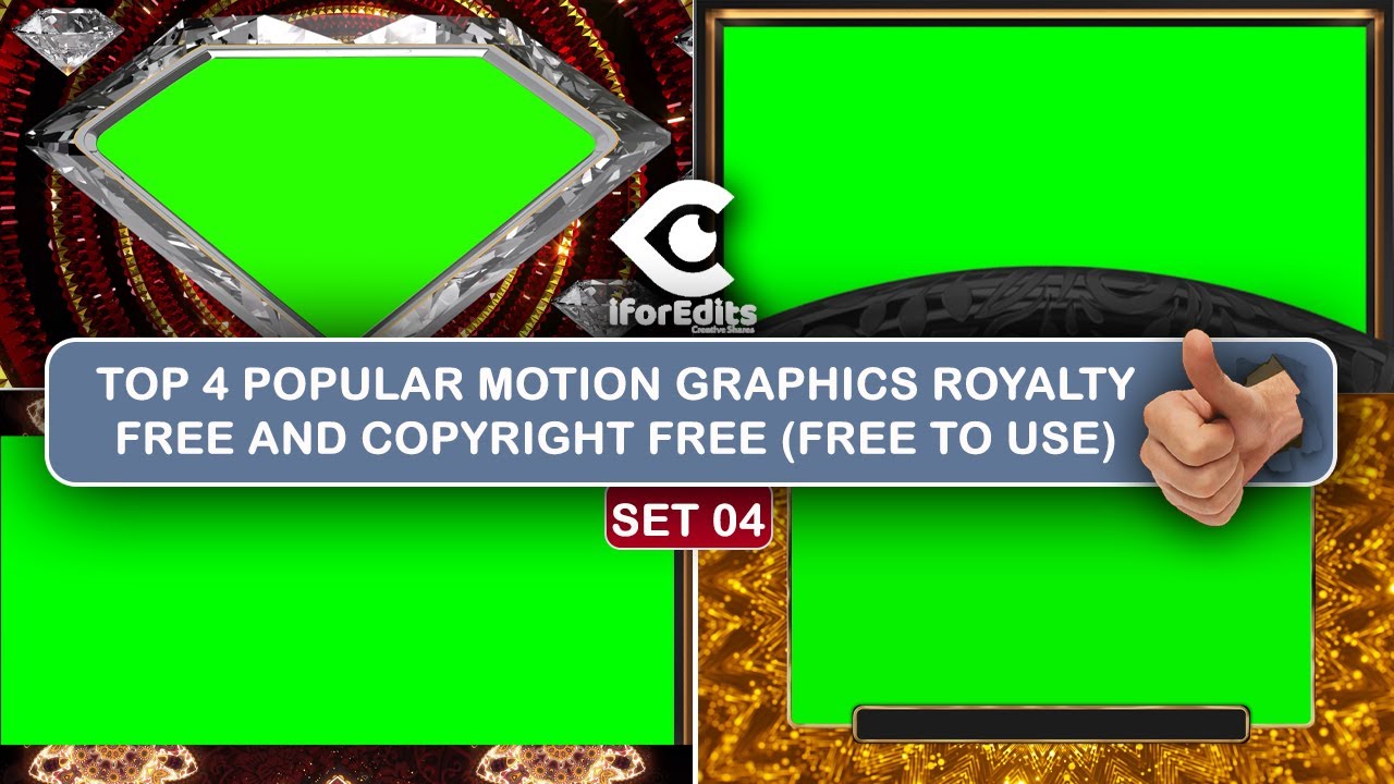 Top 4 Motion Graphics Green Screen Looped Backgrounds - SET 04 - | FREE ...