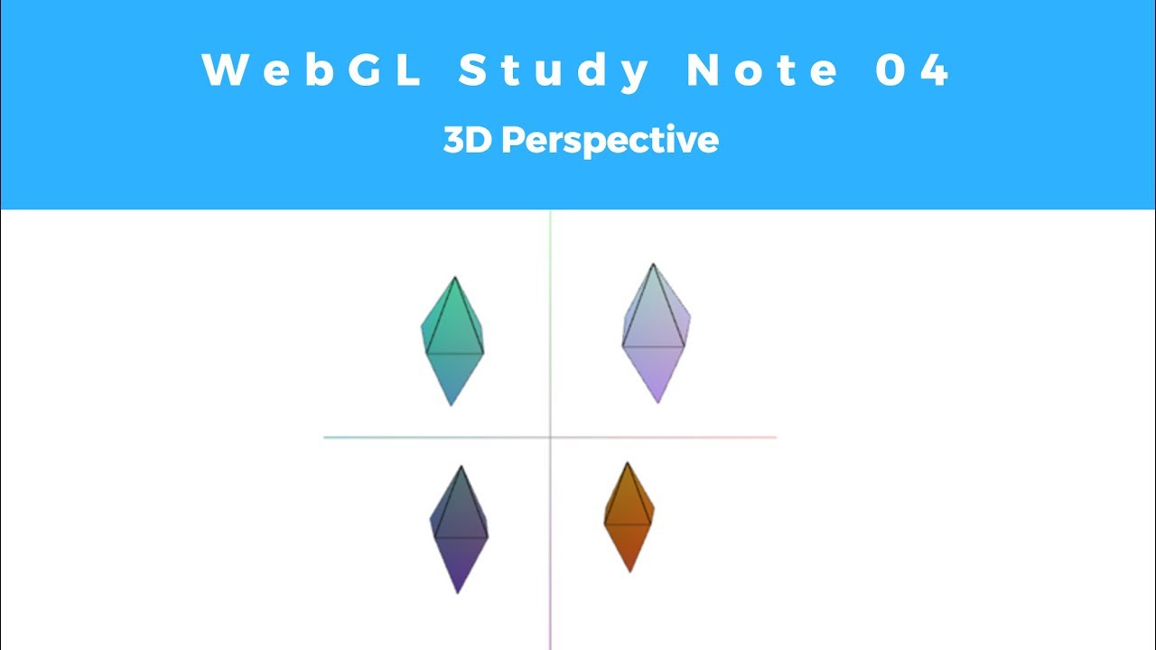 WebGL Study Note 04: 3D Perspective 01 - YouTube