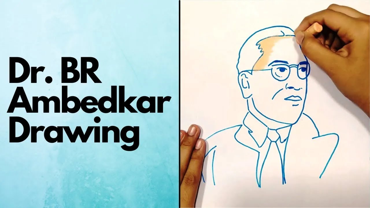 Babasaheb Ambedkar Drawing | BR Ambedkar Drawing | Ambedkar Drawing ...