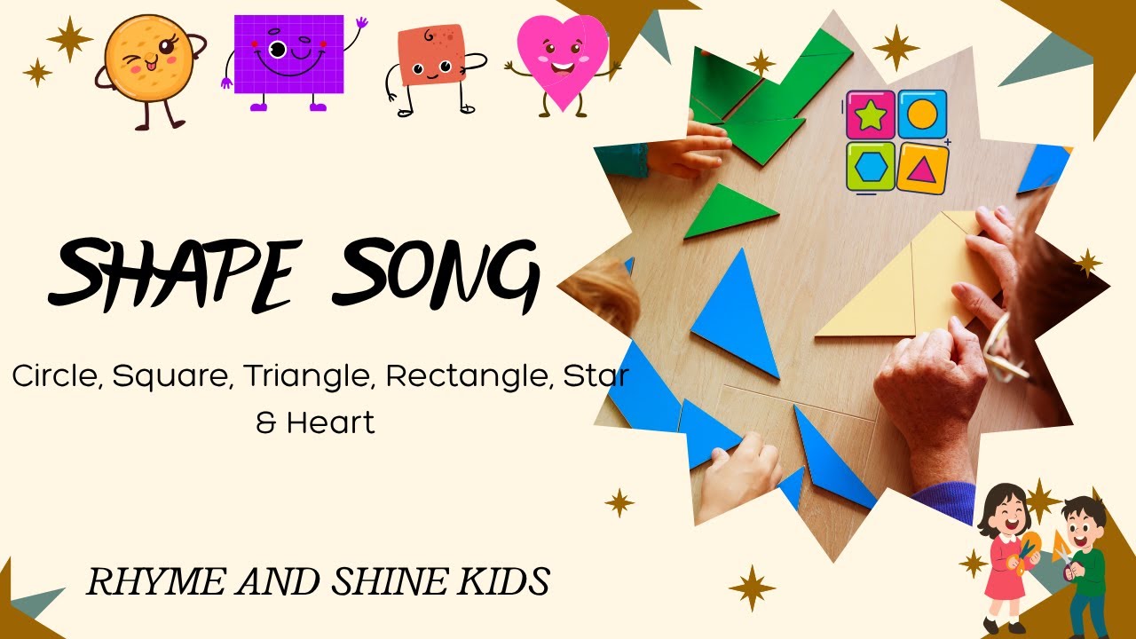 Shape song for kids |Circle, Square, Triangle, Rectangle, Star & Heart ...