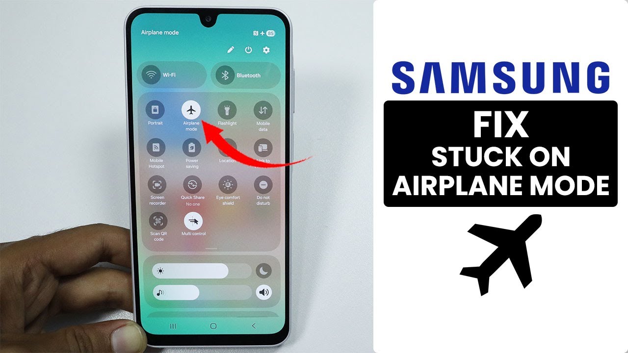 How to Fix Samsung Phone Stuck in Airplane Mode - Stuck on Flight Mode ...