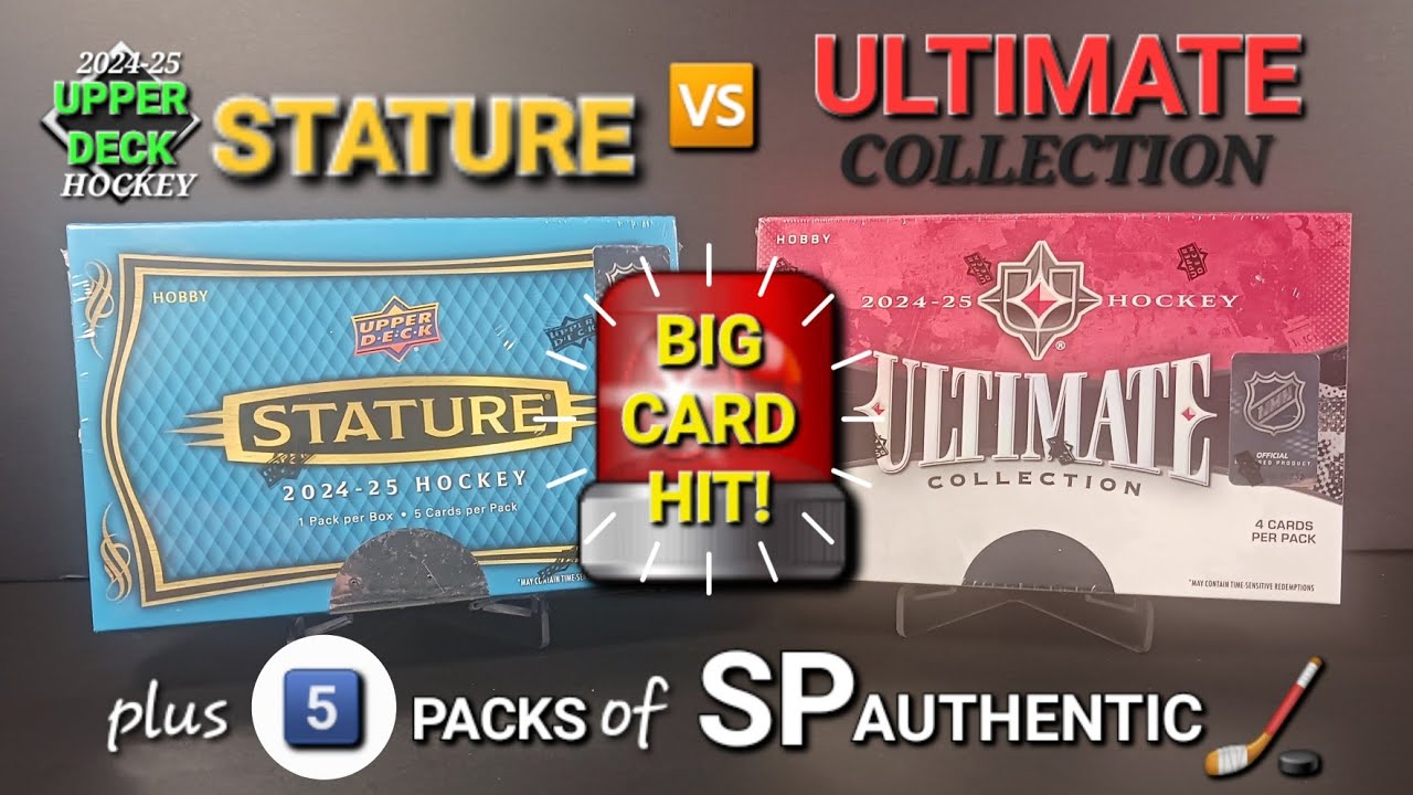 MY BIGGEST HIT THIS YEAR! 2024-25 UPPER DECK STATURE vs. ULTIMATE ...