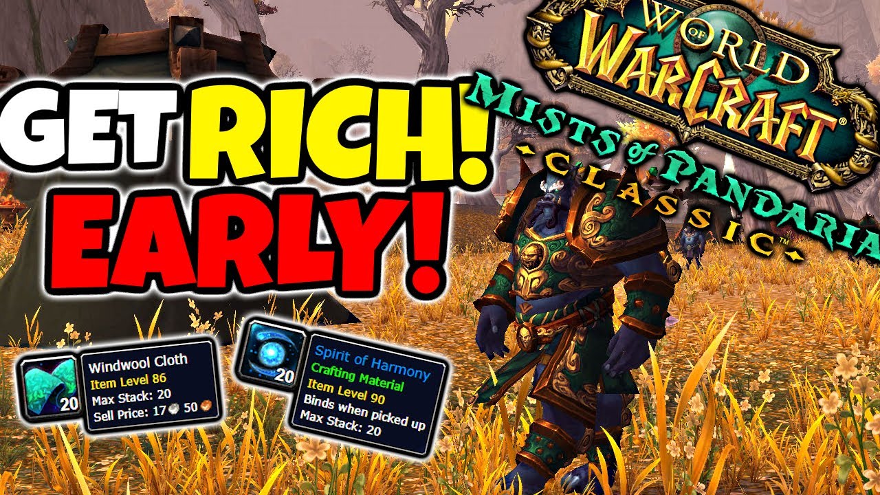 Get RICH By Farming This At Launch in MoP Classic - Windwool Cloth ...