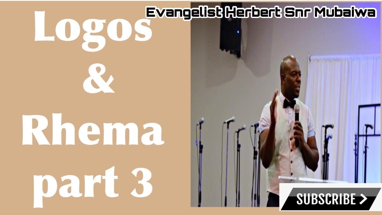 Logos word of God vs rhema word of God(Evangelist HK Mubaiwa - YouTube