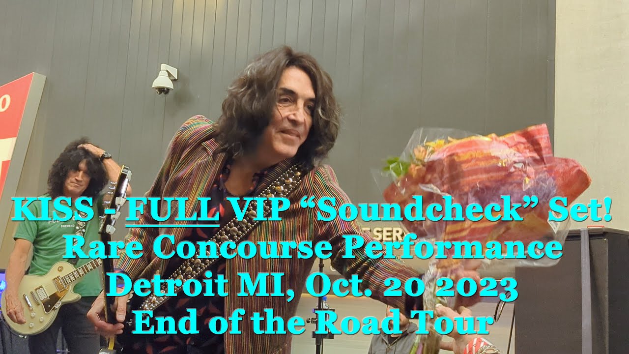 KISS Preshow VIP Soundcheck FULL SET! Live Little Caesar's Arena ...