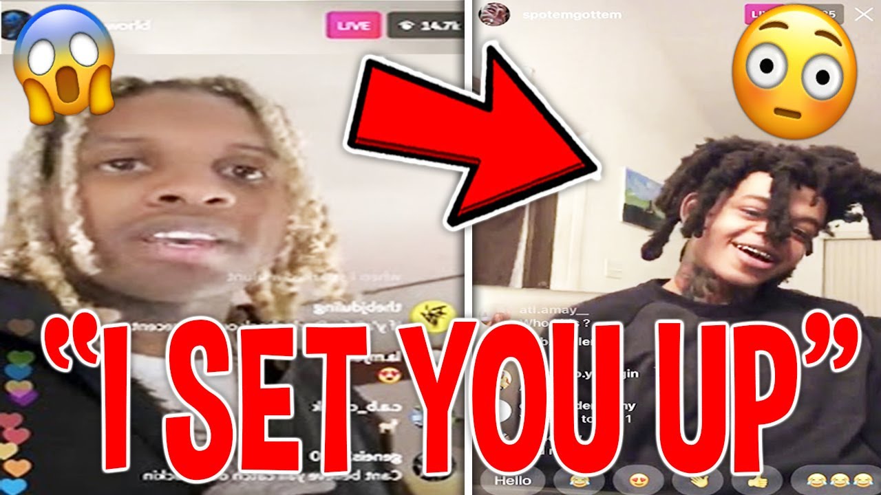 LIL DURK Beefs W/ SPOTEMGOTTEM On *IG LIVE* - YouTube