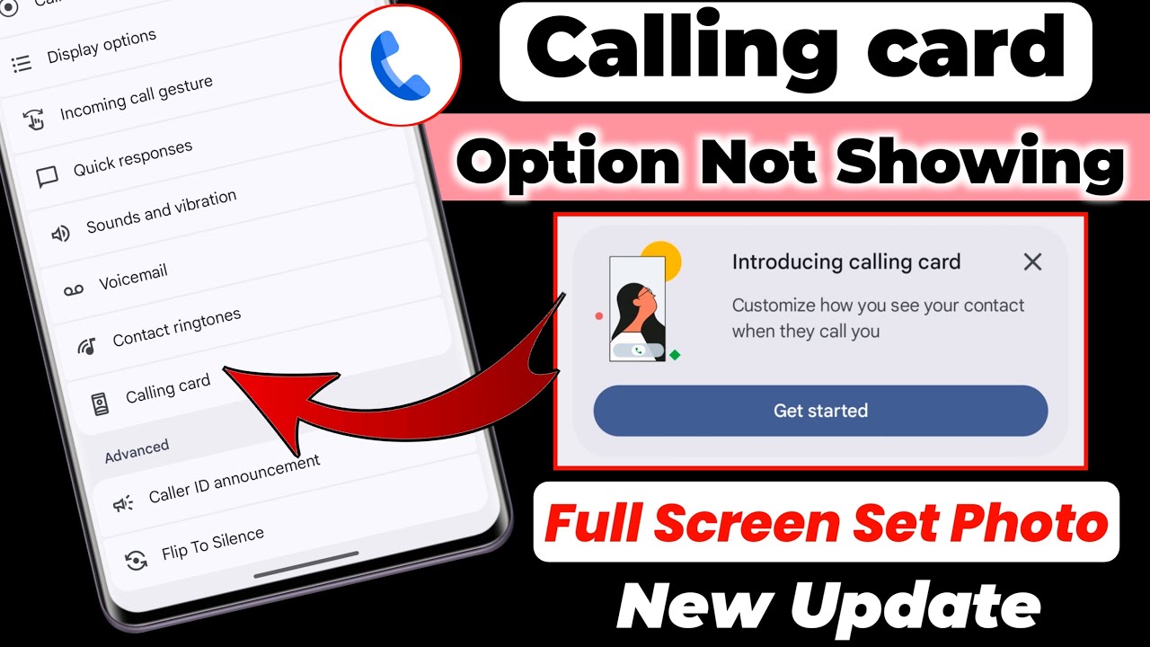 calling card option not showing in phone dialer new update | Phone ...