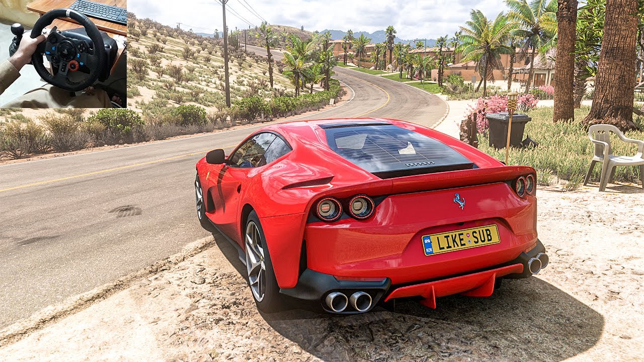 Ferrari 812 Superfast - Forza Horizon 5 | Steering Wheel Gameplay - YouTube
