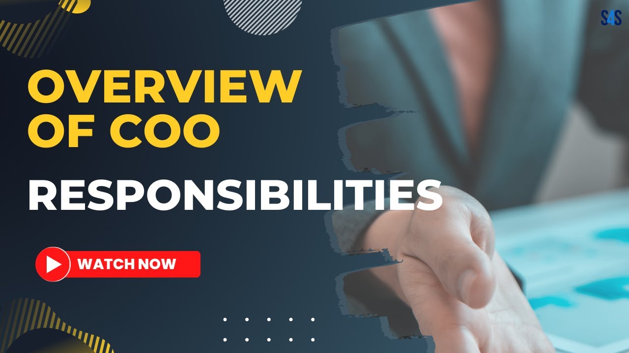 Overview Of COO Responsibilities | Scaling for Success - YouTube