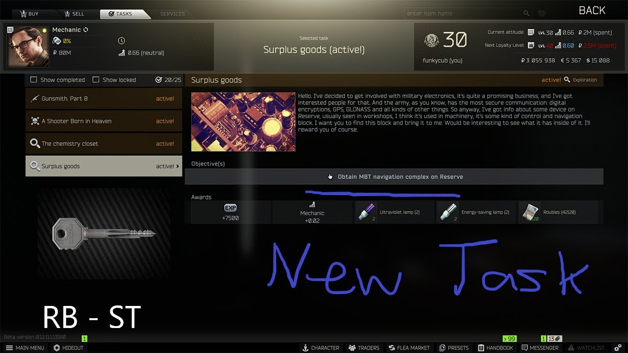 Surplus Goods , New Mechanic Task - Escape From Tarkov - YouTube